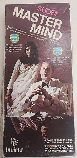 INVICTA SUPER MASTER Mind Board Game Vintage 1975 #3065 MasterMind ...