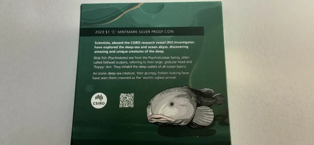 2023 CREATURES OF The Deep 1 Dollar "C" Mintmark Silver Proof Coin ...