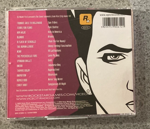 GRAND THEFT AUTO - Vice City Soundtrack Wave 103 - Volume 2 - CD Adam ...