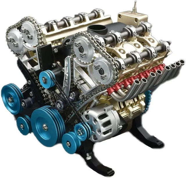 8-ZYLINDER AUTO MOTOR Modell, Resin Auto Motor Modellbausatz EUR 23,79 ...