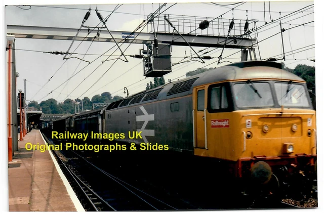PHOTO RAILWAY - Class 47 47107 Railfreight Grey Freight Through Ipswich ...
