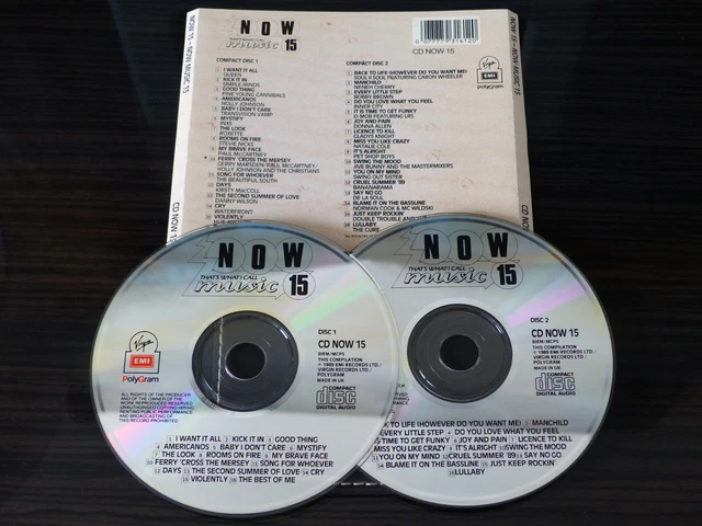 NOW! THAT'S WHAT I Call Music! 15 DISCS & BACK INLAY ONLY Original 32 ...