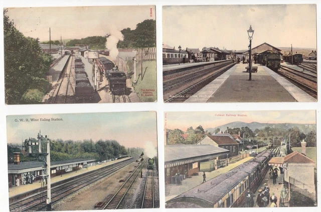 G.W.R RAILWAY Postcards Stations £15.00 - PicClick UK