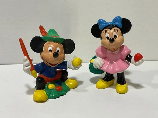 DISNEY BULLY 1985/ Bullyland 2 x Figur Micky Maus + Minni Maus Ostern EUR 11,99 - PicClick DE