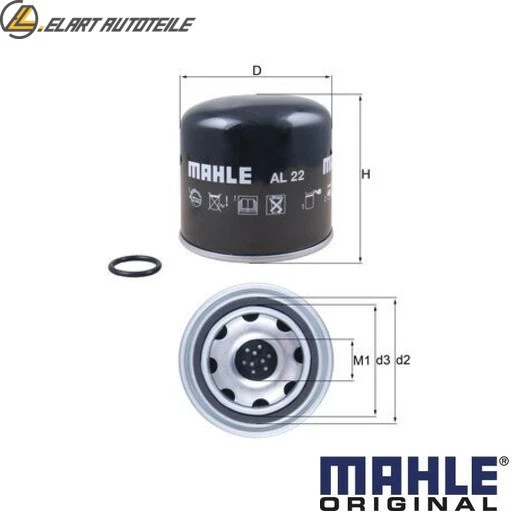 LUFTTROCKNERPATRONE DRUCKLUFTANLAGE AL 22 Für Daf Lf/45/55 Xf/95/105 Cf ...
