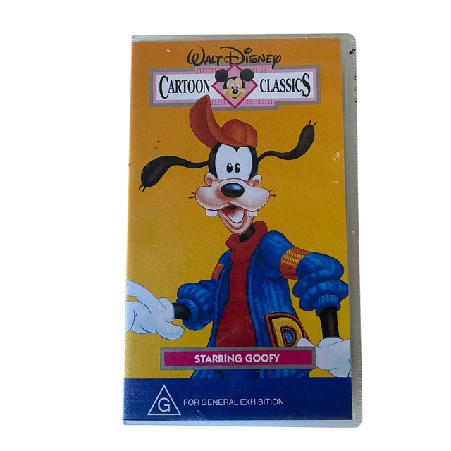 VHS TAPE - Walt Disney Cartoon Classics Starring Goofy - Animation ...