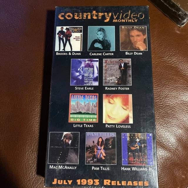 COUNTRY MUSIC VIDEO Monthly VHS Hank Williams Jr Brooks Dunn Loveless ...