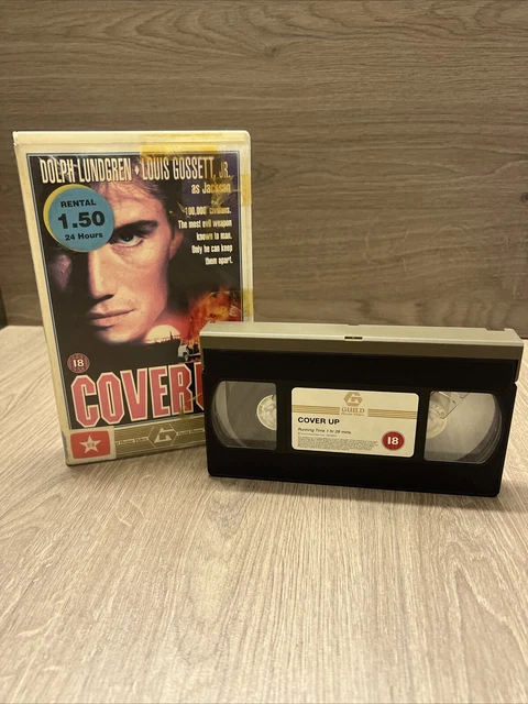 COVER UP Dolph Lundgren VHS Video Tape Big Box Ex Rental Guild £2.99 ...