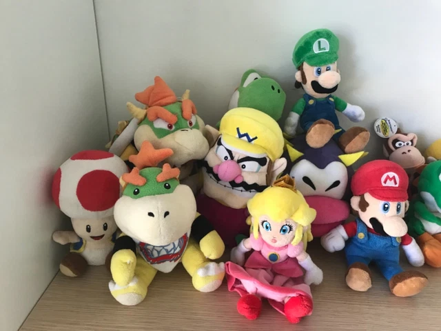 RARE! SUPER MARIO sanei plush bowser jr wario 2008-2011 Nintendo sml ...