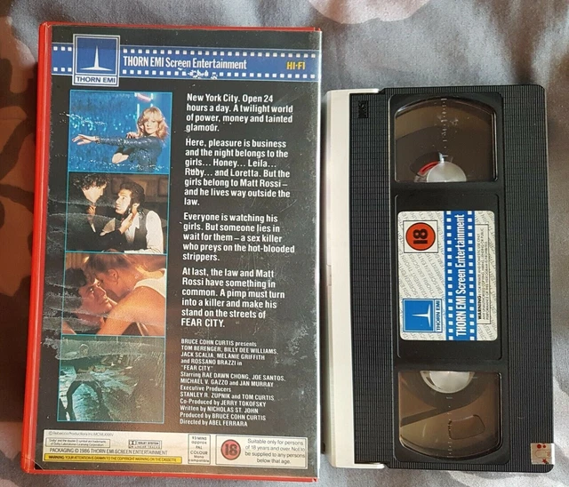 FEAR CITY (VHS) BIG BOX - Tom Berenger + Billy Dee Williams + Melanie ...