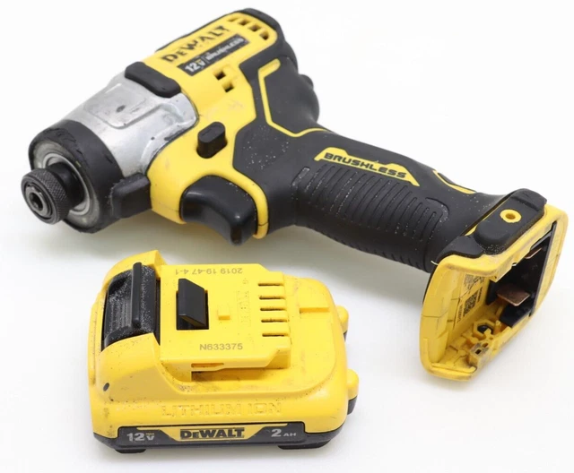DEWALT DCF801 XTREME 12V MAX Brushless 1/4” Hex Impact Driver w/ 2Ah ...
