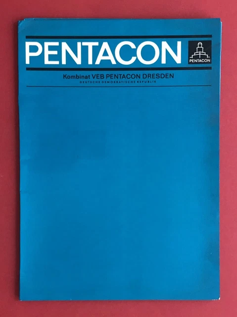 DDR PENTACON PENTAKTA in Original Mappe mit 10 Microfilm Prospekten ...