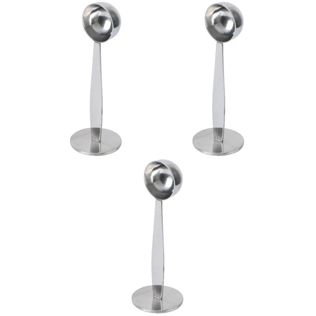 3 PCS GROUND Tamper Tool Coffee Tamping Scoop Espresso Measuring Spoon ...