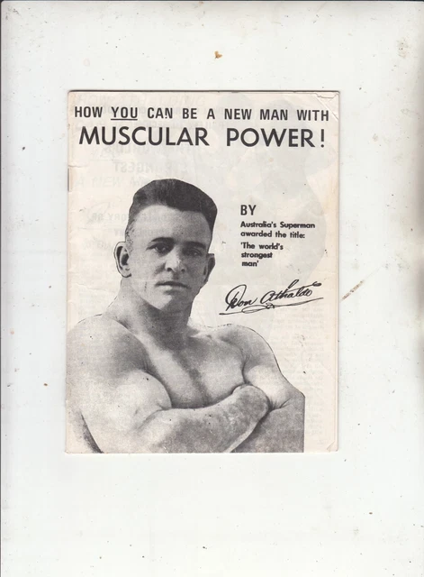 RARE-DON ATHALDO-MUSCULAR POWER-[HIS 1940s Booklet 32 Page]-599-Booklet ...