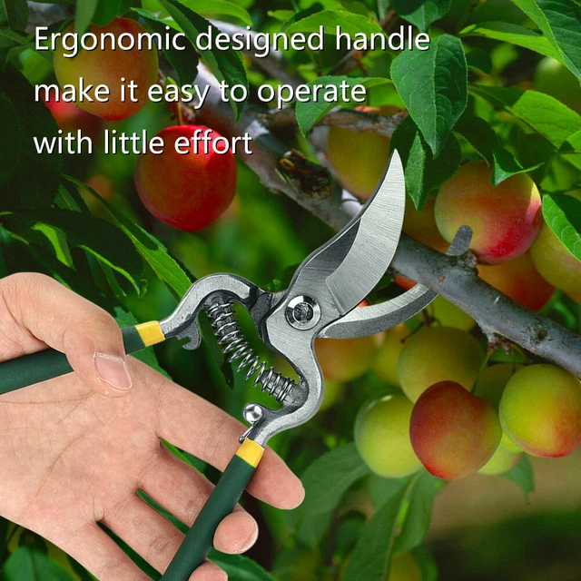 GARDEN PRUNING SHEAR Ratchet Scissors Branch Cutter Trimmer Alloy Steel ...
