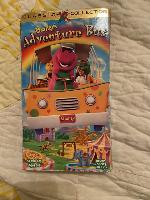 BARNEY’S ADVENTURE BUS Classic Collection VHS Video Tape RARE! Sing ...