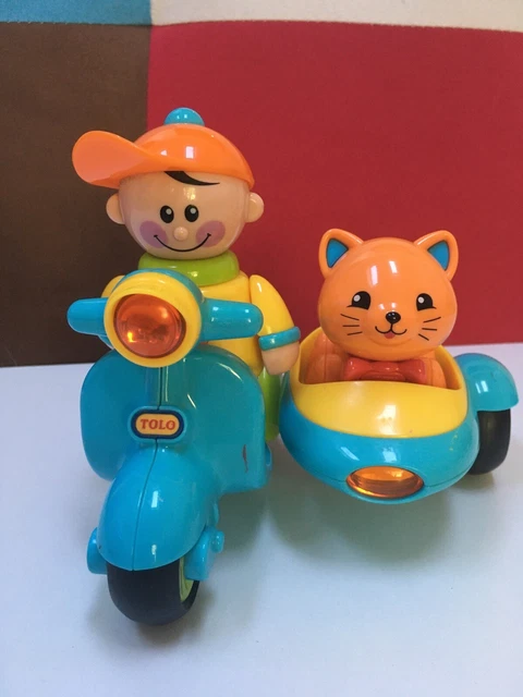 TOLO CLICK CLACK First Friends Motorcycle With Sidecar And Figures £15. ...