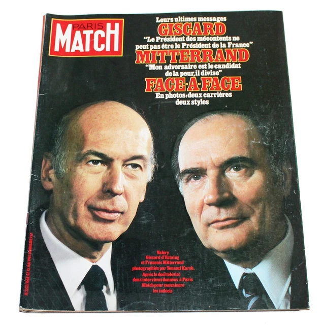 MAGAZINE / REVUE Paris Match n° 1668 du 15/05/1981 Giscard / Mitterrand EUR 5,00 - PicClick FR