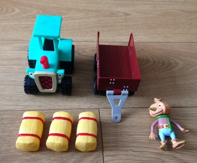 BOB THE BUILDER - Tractor Travis And Trailer Friction Vehicle With Spud ...