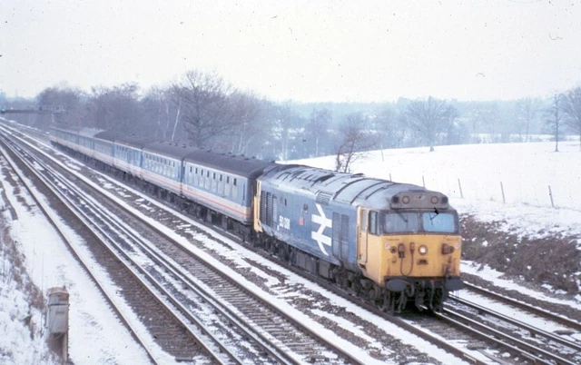 A GTR 35MM Slide BR British Railways Diesel Loco Class 50031 @ Hook 12. ...