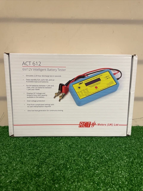 ACT METERS ACT612 6V/12V Lead Acid Intelligent Battery Tester £159.99 ...