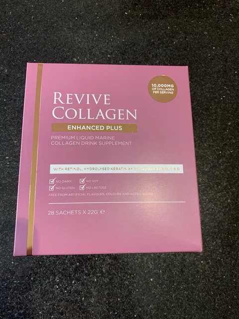 REVIVE COLLAGEN ENHANCED Plus 28 sachets x 22g exp 03/26 Brand New ...