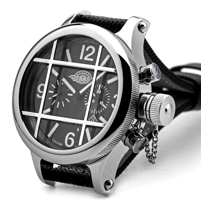 MOSCOW CLASSIC VODOLAZ Poljot 3133 XL Chronograph Russian Uhr Combat ...