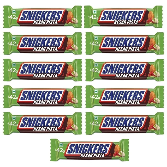 SNICKERS KESAR PISTA Bar Chocolate Bar - 42gm Smooth & Creamy Limited ...