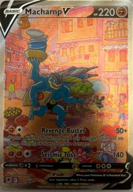 POKÉMON TCG MACHAMP V Sword & Shield - Astral Radiance 172/189 Holo ...