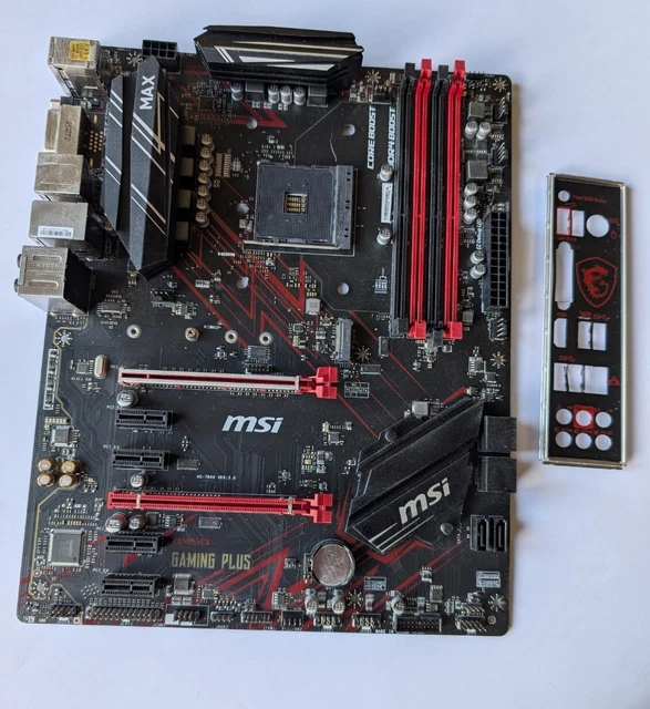 MSI B450 GAMING PLUS MAX ATX Motherboard for AMD Am4 CPUs £63.11 - PicClick UK