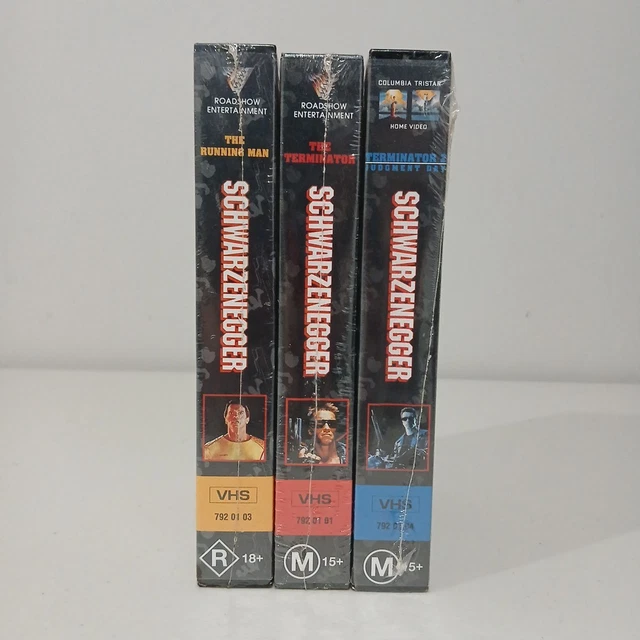 SCHWARZENEGGER VHS COLLECTION The Running Man Terminator Terminator 2 ...