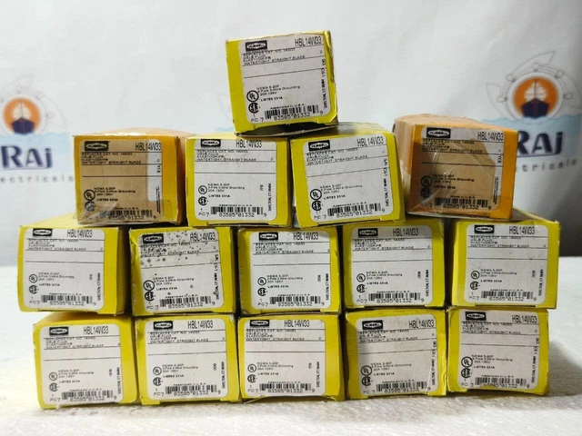 HUBBELL HBL14W33 ELASTOGRIP Estanco Enchufe 20AMP 125V Nema 5-20P 2POLE ...