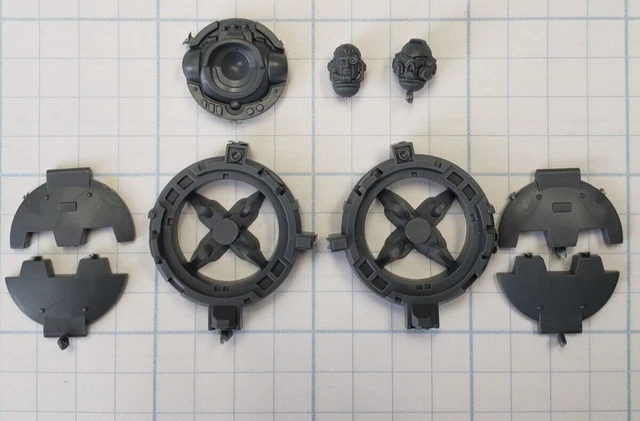 40K SPACE MARINE Bits Primaris Impulsor Cupola Hatch Doors Pilot Heads ...