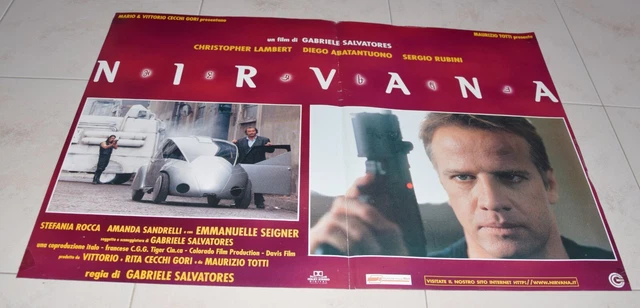 FOTOBUSTA NIRVANA CHRISTOPHER Lambert, Diego Abatantuono, Sergio Rubini ...