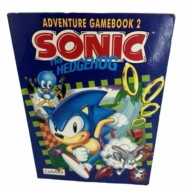 RARE SONIC THE HEDGEHOG - ADVENTURE GAMEBOOK 2 LADYBIRD SOFT-COVERED ...