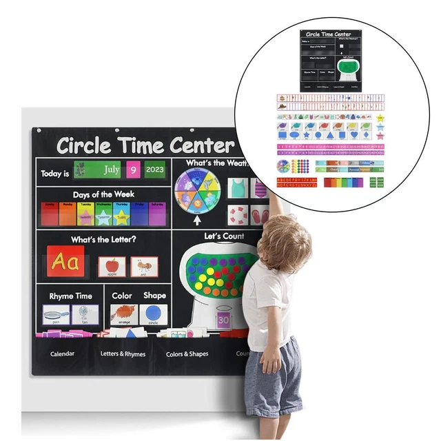 CIRCLE TIME LEARNING Center Pocket Chart Abc Letter Learning pour l ...