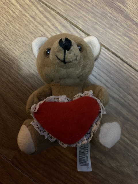 PMS PATAMATES MINI Teddy Bear Soft Toy Plush With Red Heart £0.99 ...
