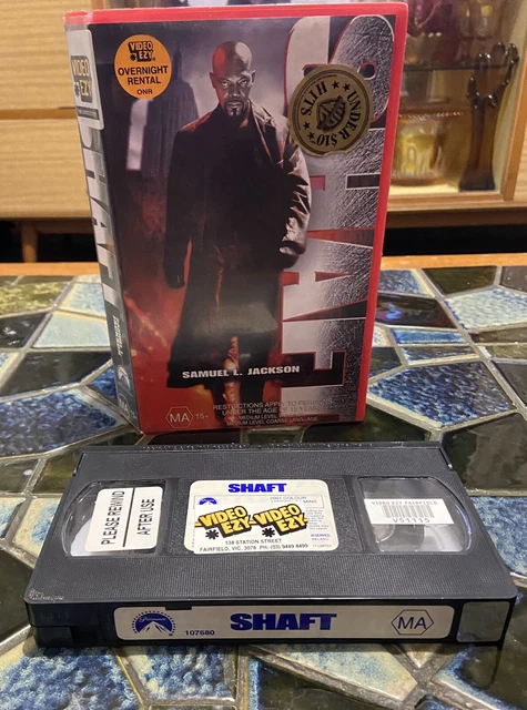 SHAFT VHS VIDEO Tape VIDEO EZY Ex Rental 2000 Samuel L Jackson Movie ...