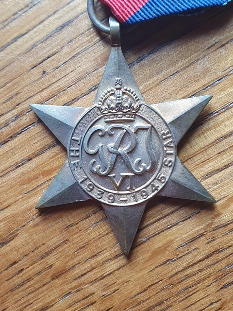 ORIGINAL WWII 1939 - 1945 Star Medal, British Military, World War Two £ ...