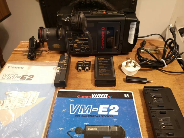 CANON CANOVISION 8 VM-E2 Video Camera Recorder Camcorder Hi8 Video 8 ...
