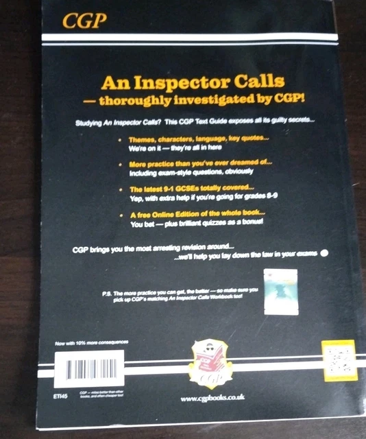 GCSE ENGLISH TEXT Guide - An Inspector Calls By CGP Books £1.18 ...