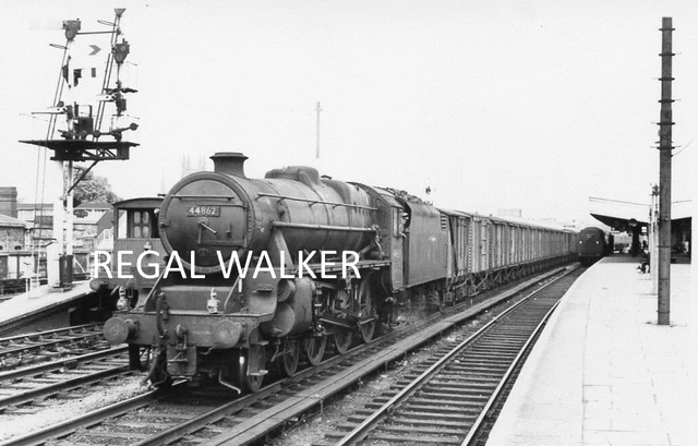 BRITISH RAIL RAILWAY Steam Photo 1960'S - Stanier 5Mt 44862 Leamington ...