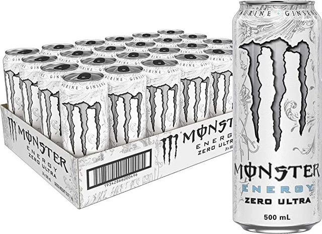 MONSTER ENERGY DRINK Zero Ultra Multipack Cans 24 x 500mL Pack AU EUR ...