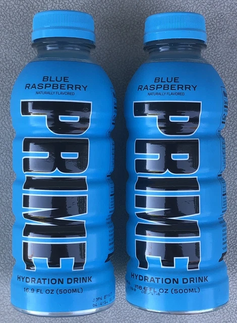 PRIME HYDRATION DRINK BLUE RASPBERRY FLAVOR 2 - 16.9OZ BOTTLES - New ...