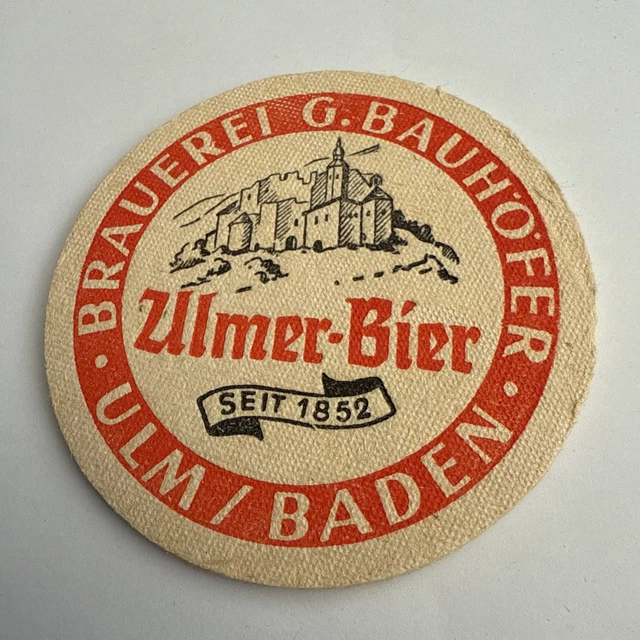 BIERDECKEL BRAUEREI G. Bauhöfer Ulmer Bier Ulm/baden EUR 1,00 - PicClick DE