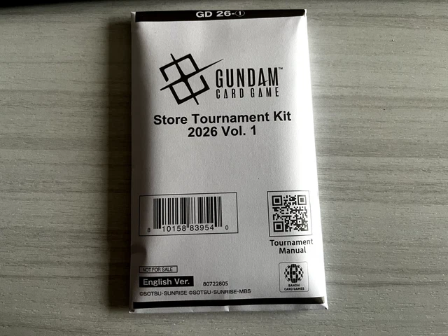 GUNDAM CARD GAME - Store Tournament Kit 2026 Vol 1 English NEW SEALED ...