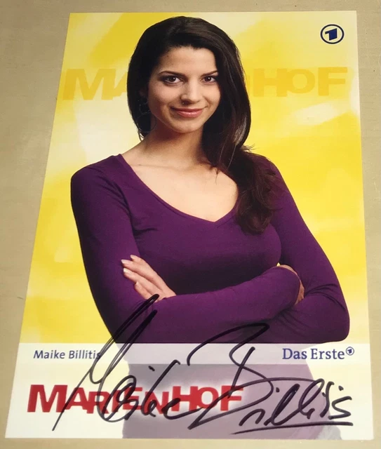 MAIKE BILLITIS ORIGINAL signierte Autogrammkarte Marienhof Autogramm ...