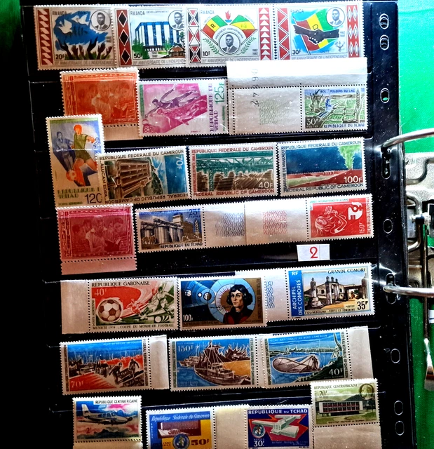 FRENCH AFRICA - 24 Stamps Set - MNH - Air Mail 100 Frank Stamp etc. $12 ...