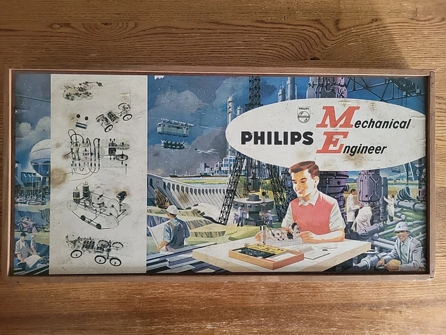 VINTAGE PHILIPS MECHANICAL Engineer Set. ME1200. Meccano £40.00 ...