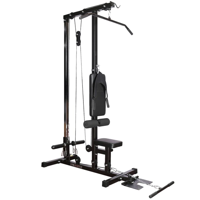 GYM MASTER MULTI Gym Lat Pull Down Machine Home Seated Rows Ab Crunch ...